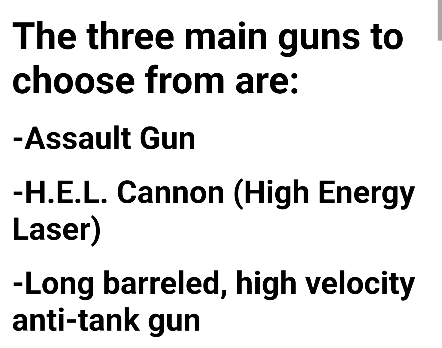 Grav StuG Weapon Options Wargames Atlantic